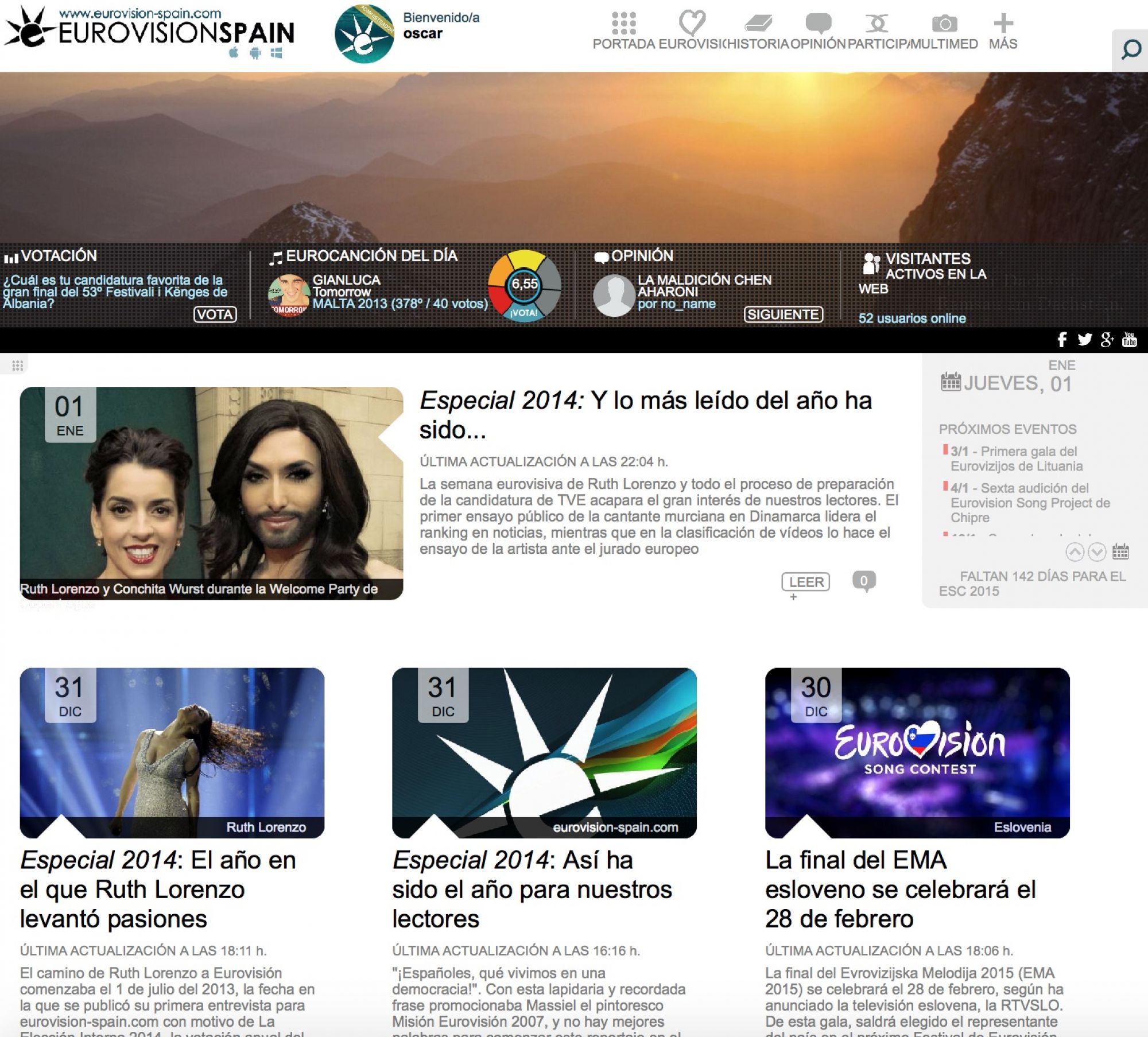 ¡Eurovision-Spain.com cumple 20 años! - eurovision-spain.com